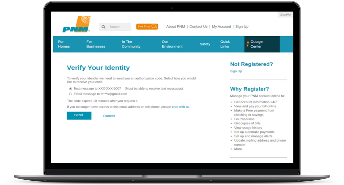 Additional Account Security - pnmprod - pnm.com